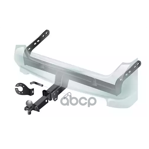 Фаркоп Toyota Land Cruiser 300 2021- съемное крепление шара под американский квадрат PT Group арт. TLT-21-991101.22