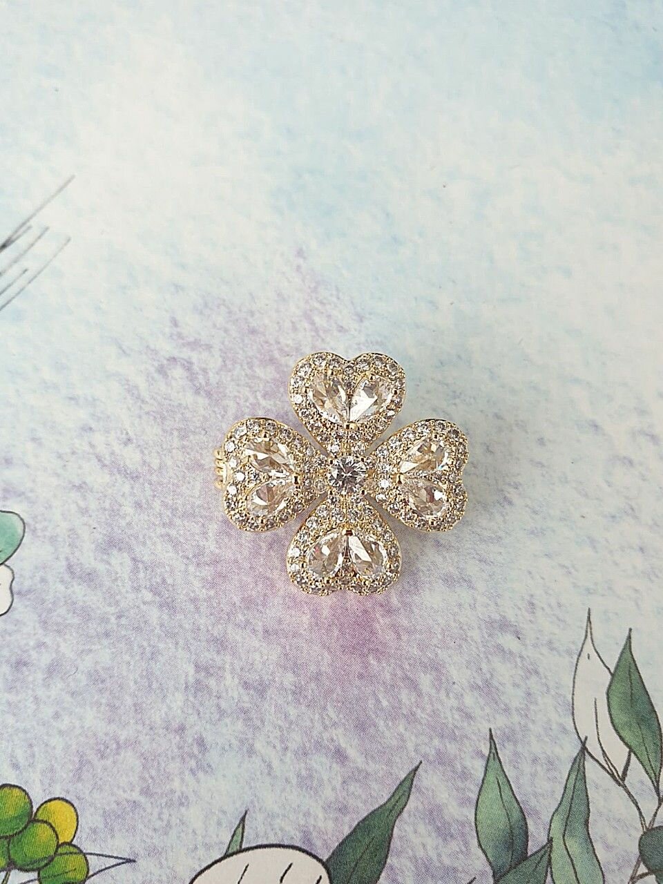 Брошь, кристаллы Swarovski