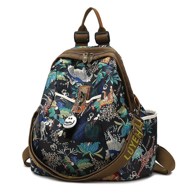 Большой вместительный дорожный рюкзак для женщин 2025 года, новая модная дорожная сумка, блестящая сумка для мамы с звездным небом, сумка через плечо, двойного назначения