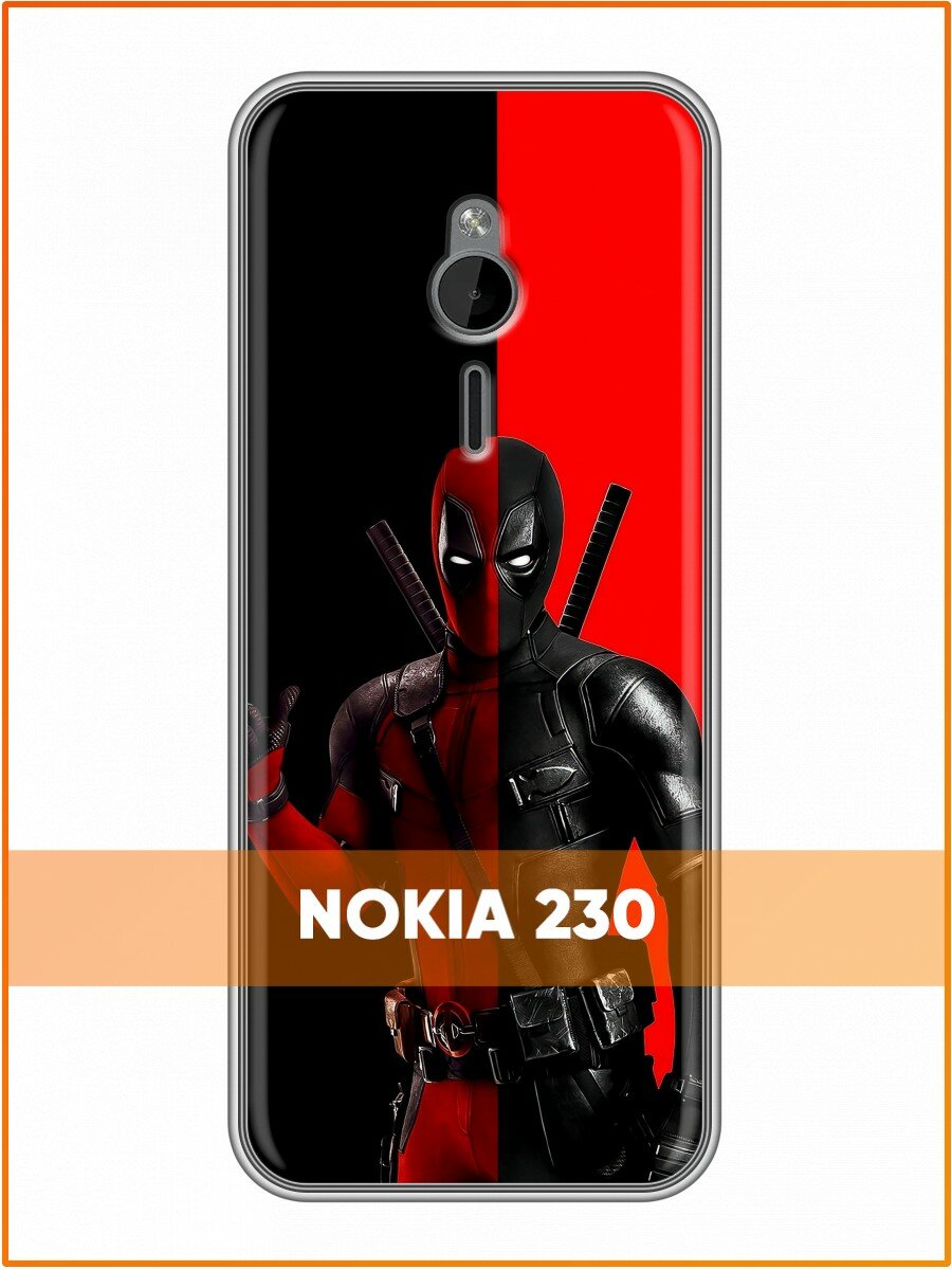 Чехол для Nokia 230 с принтом Дэдпул (Нокиа 230)