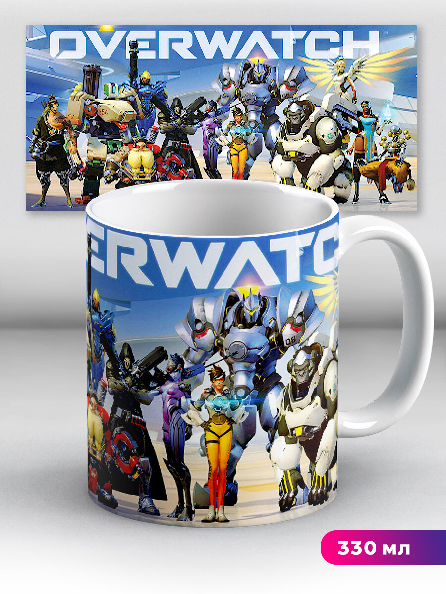 Кружка Overwatch Овервотч много героев