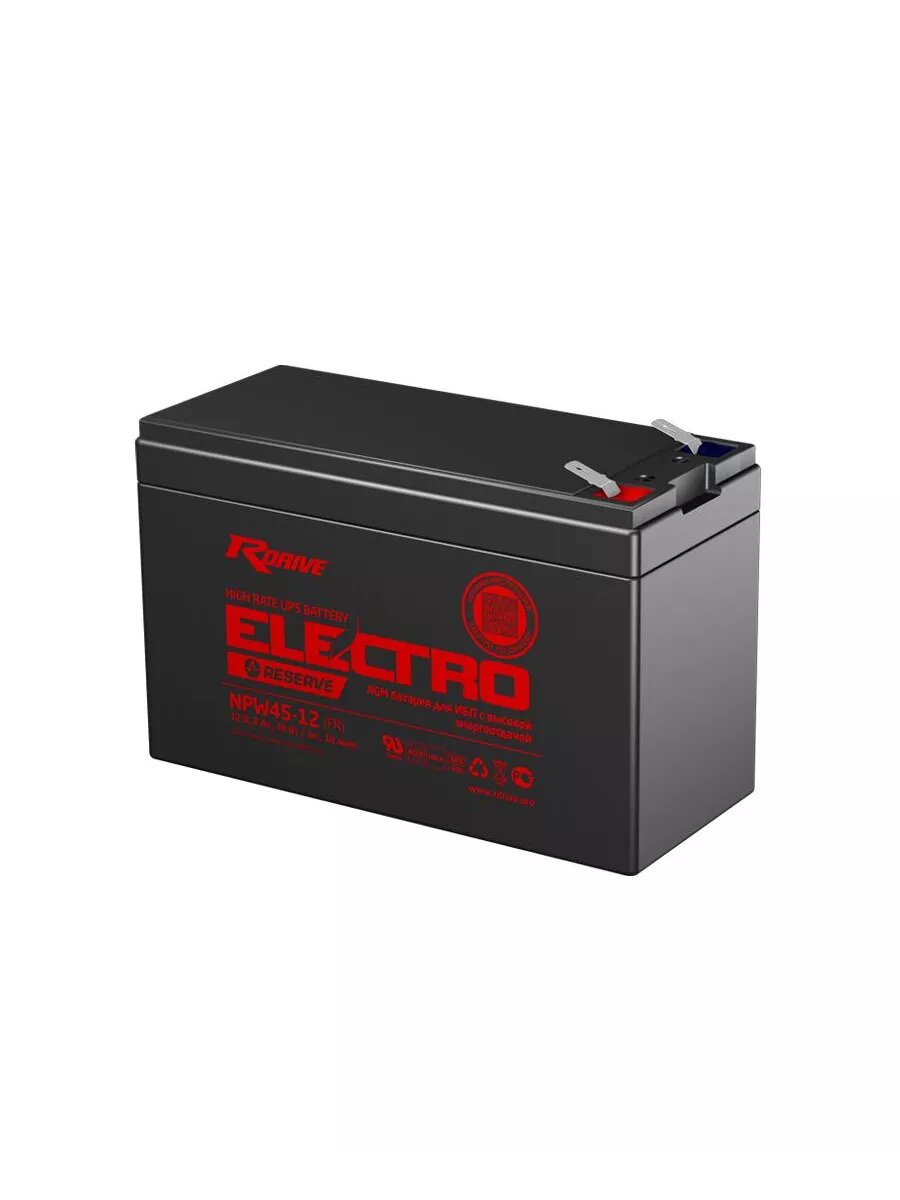 Аккумулятор RDrive ELECTRO RESERVE NPW45-12 12V 8Ач