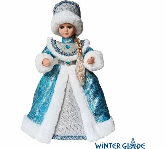 Фигурка Winter Glade Снегурочка 40 см голубой/серебряный MS0640