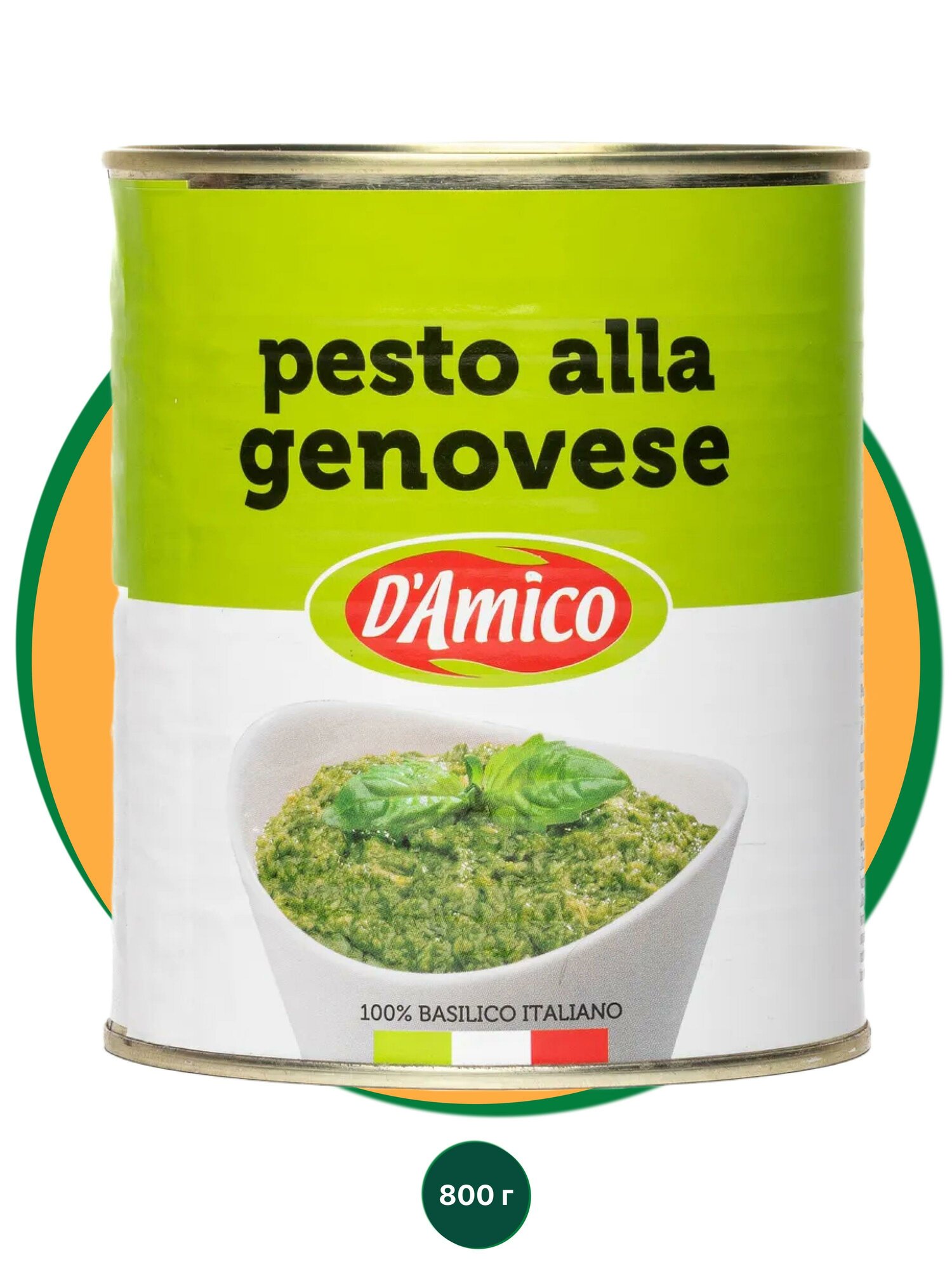 D Amico Соус Песто "Pesto alla Genovese" на основе подсолнечного масла, 800 г