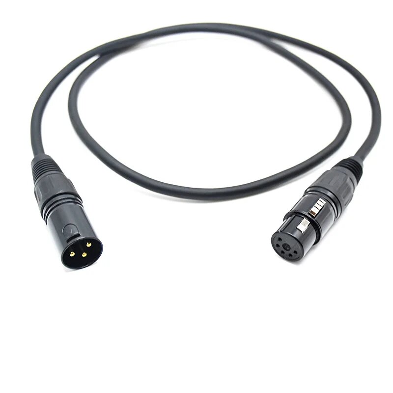 DMX Turnaround Cable 3 Pin Male to 5 Pin Female, 3Pin Female to 5Pin Male 3P (M) to 5P (F), 0.5m