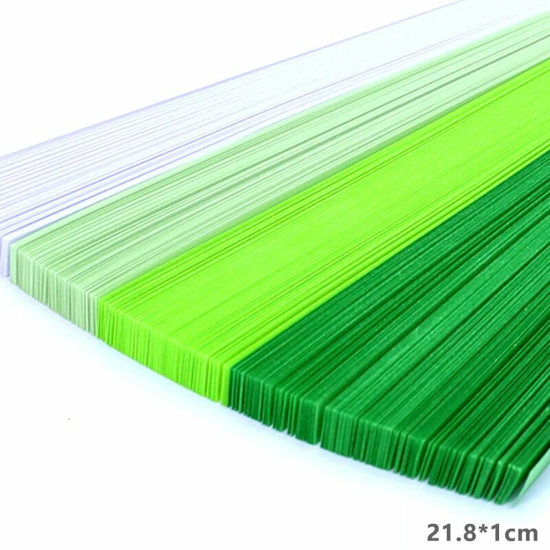 Бумажная полоска для оригами Lucky Star Зеленый, green 540sheets