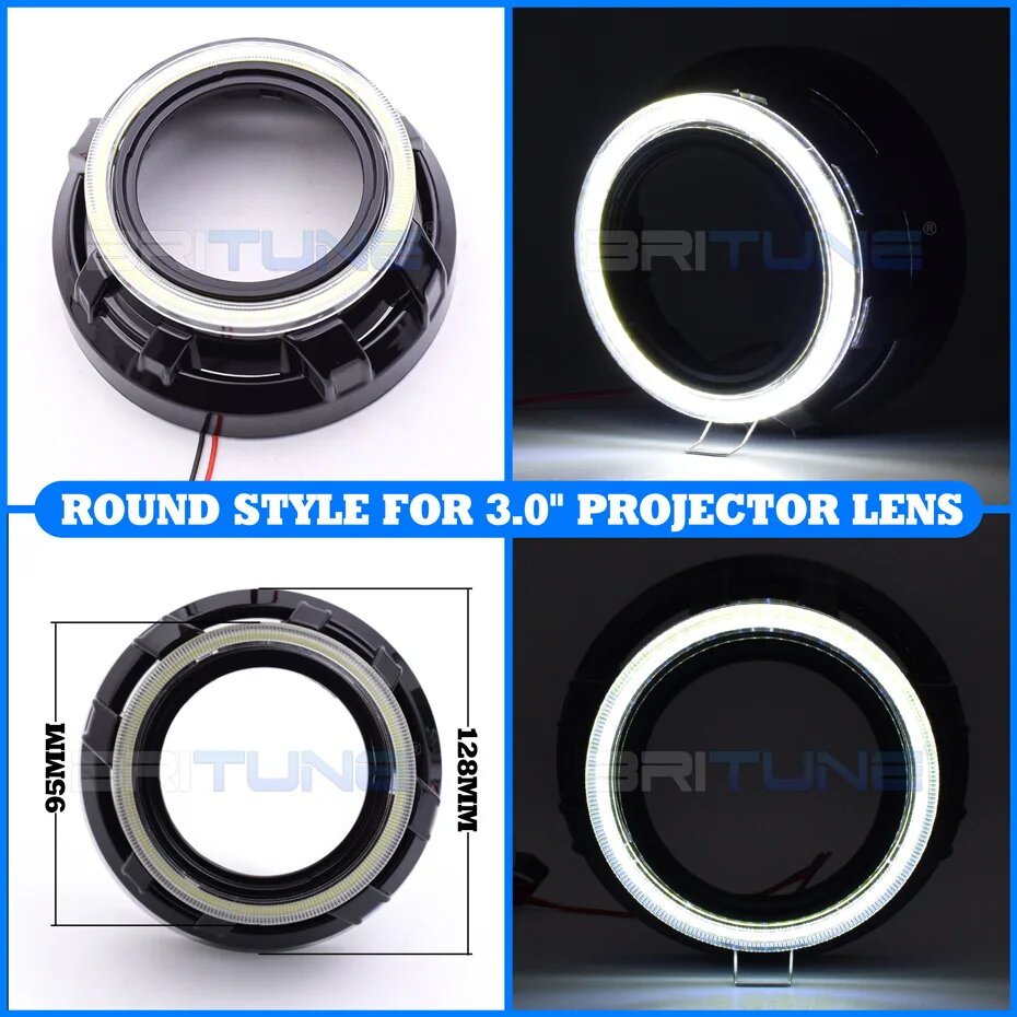 Ангельские глазки маска LED для 2,5/3,0 дюйма линзы для фар, LED маска для Koito 3-Inch J Shrouds