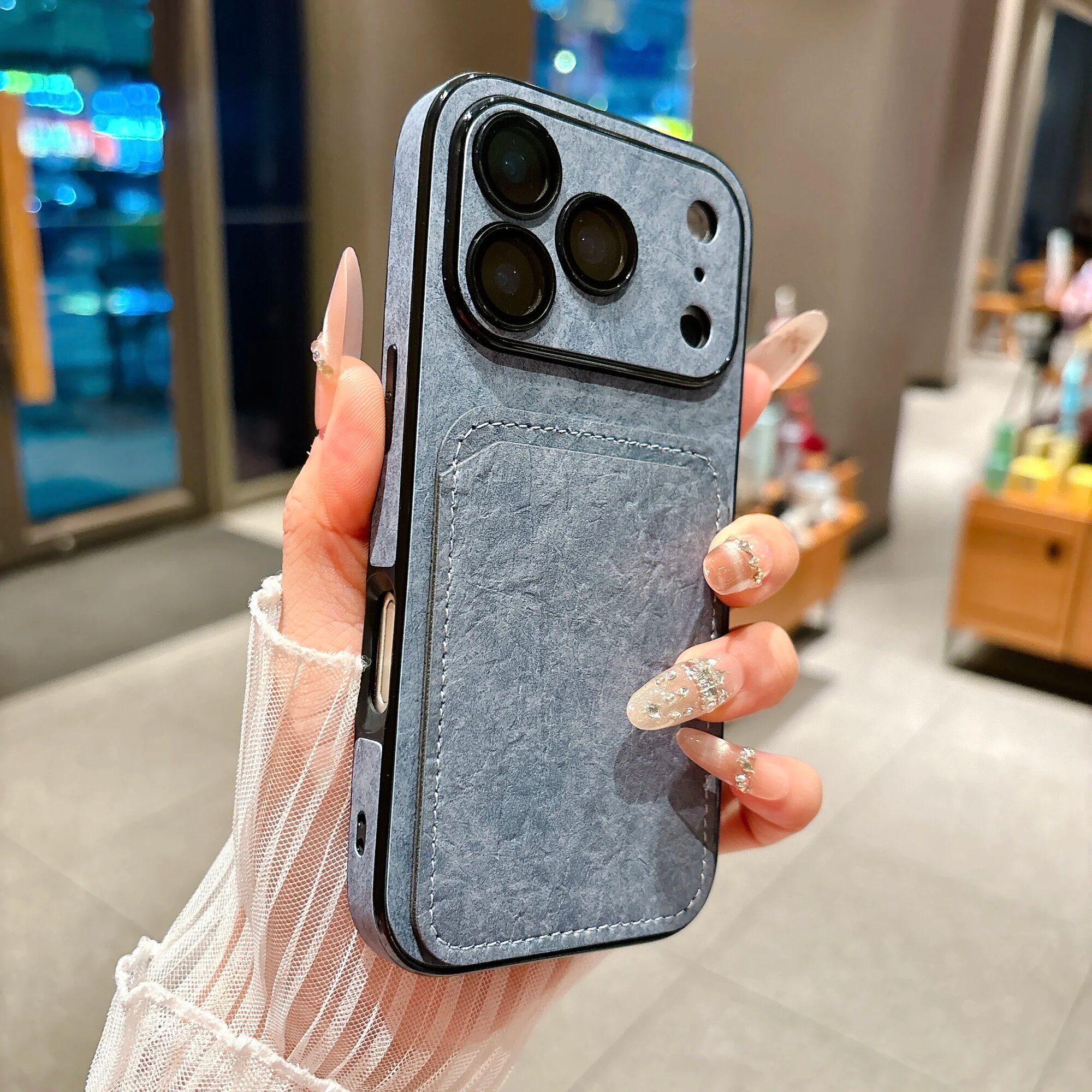 Чехол-бумажник из искусственной кожи для iPhone 17 16 15 14 13 Pro MAX, жесткий iPhone 16, LAN