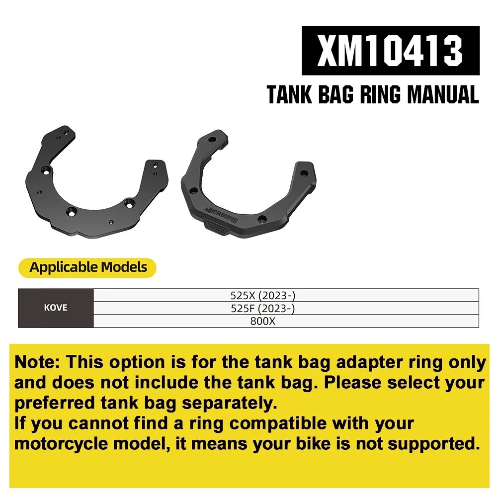 Сумка на бак для мотоцикла Rhinowalk, водонепроницаемая быстросъемная сухая передняя сумка с магнитной вкладкой для освобождения модели мотоцикла XM10413