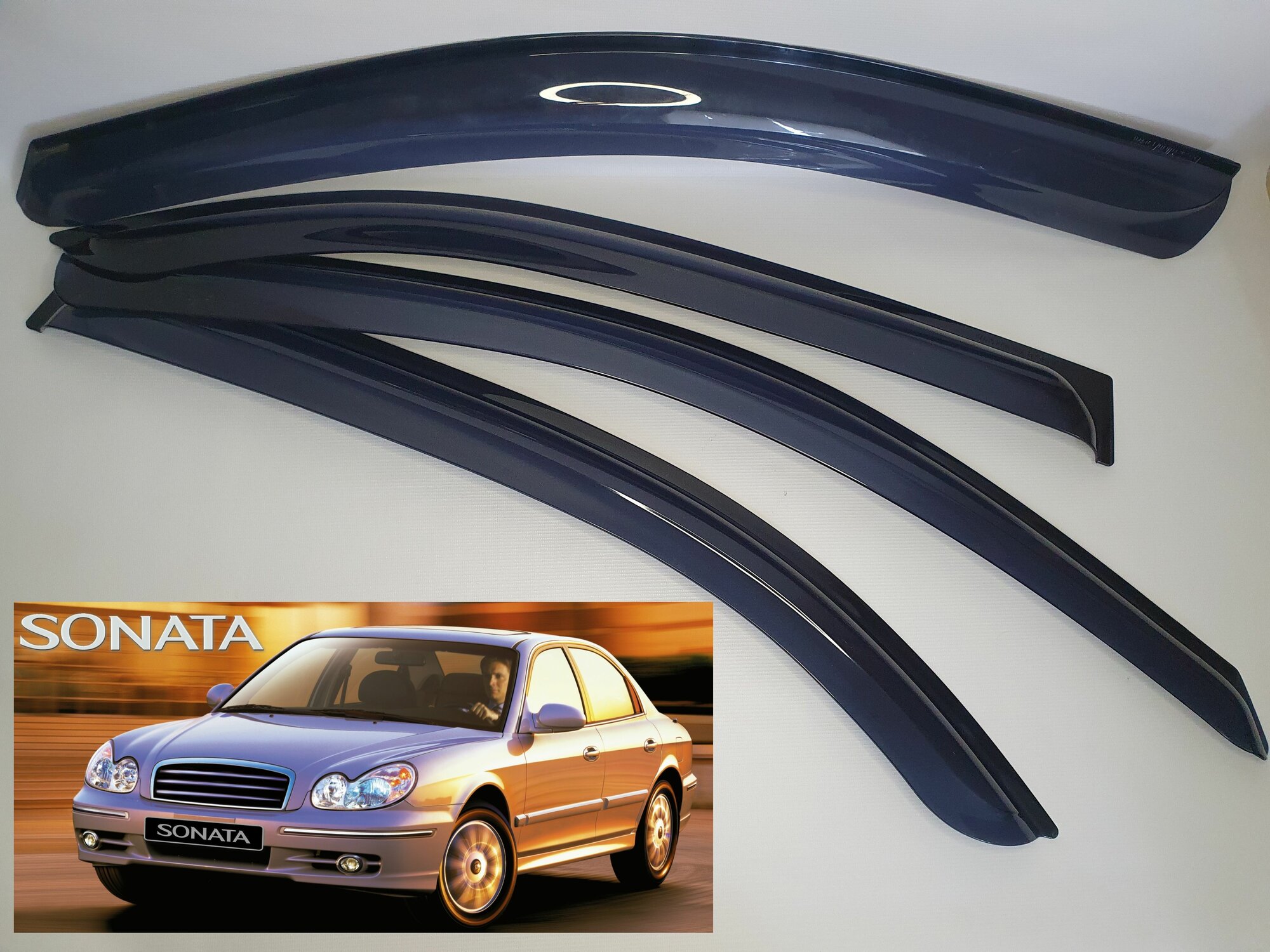 Дефлекторы Hyundai Sonata EF IV