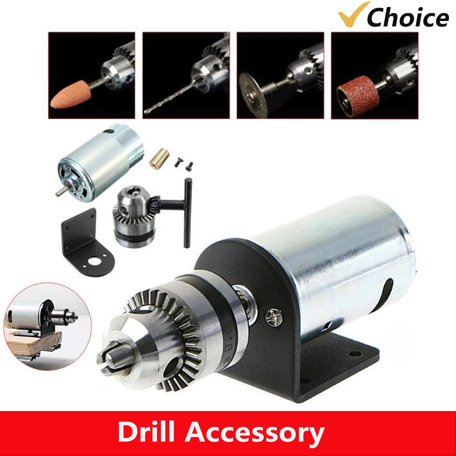 Электродрель Meterk DC 12V-36V