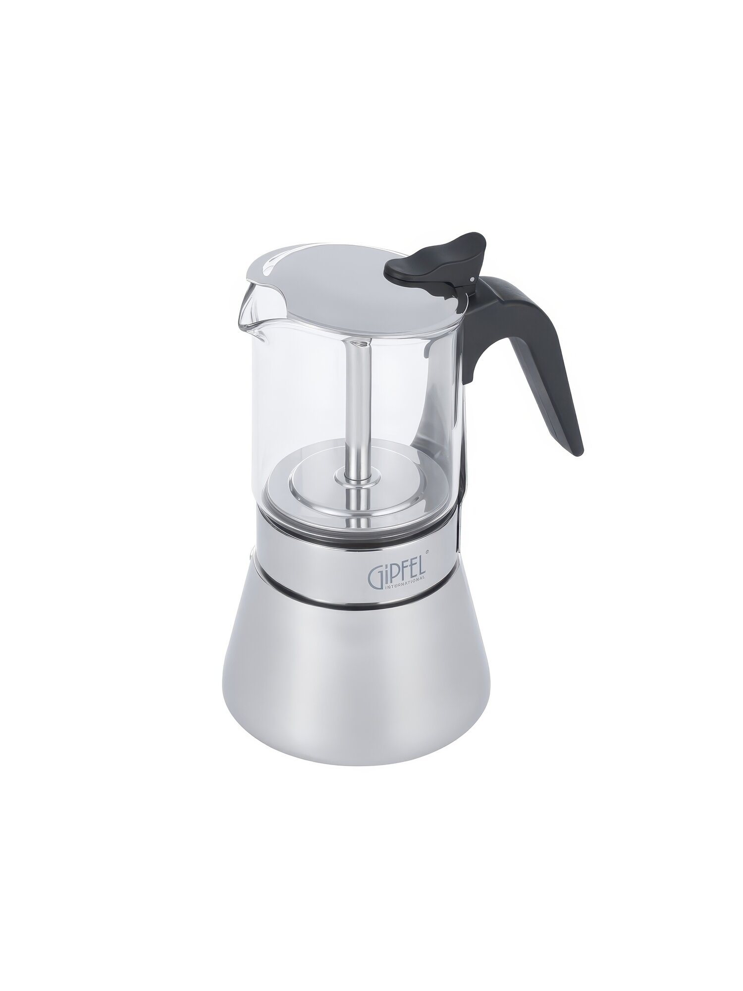 Гейзерная кофеварка Gipfel Piacere 5342 на 6 чашек 0.24 л стальной