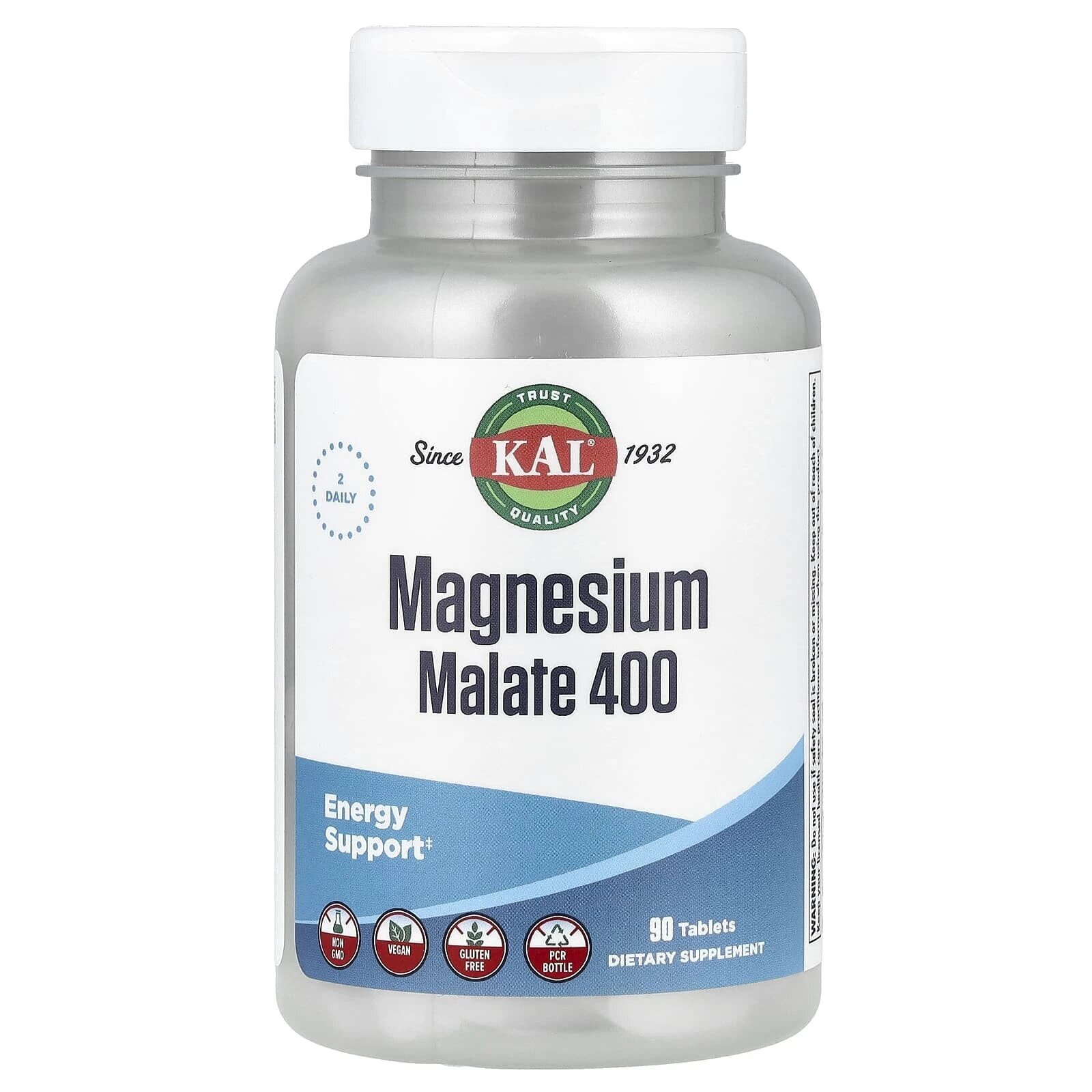 Таблетки KAL "Magnesium Malate" для сердца и мышц с магнием, 212г, 90шт