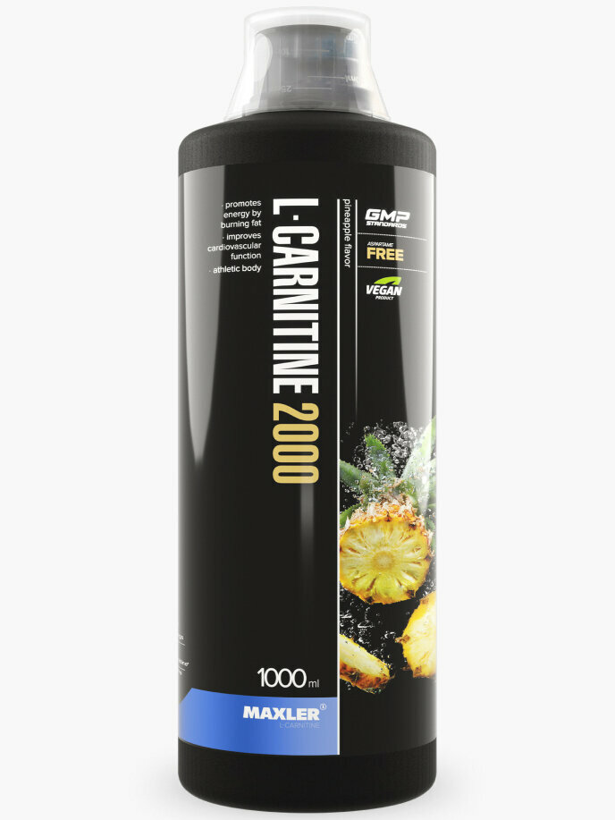 Л-Карнитин жидкий веганский Maxler L-Carnitine 2000 mg - 1000 мл, ананас