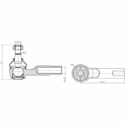 Наконечник рулевой тяги L=R S&K SKTE1121 Nissan Almera N16 2000->, Maxima Qx A32, A33 1995->