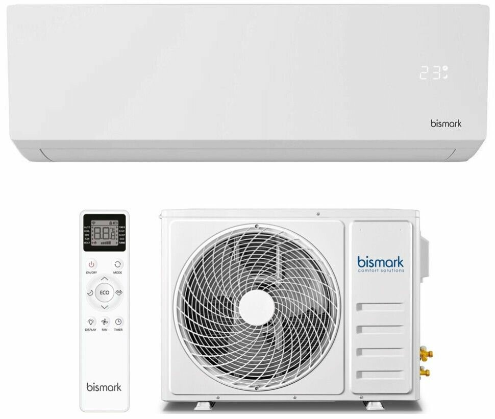 Сплит-система Bismark BSS-CTC18-001, инверторный, до 50 м², белый
