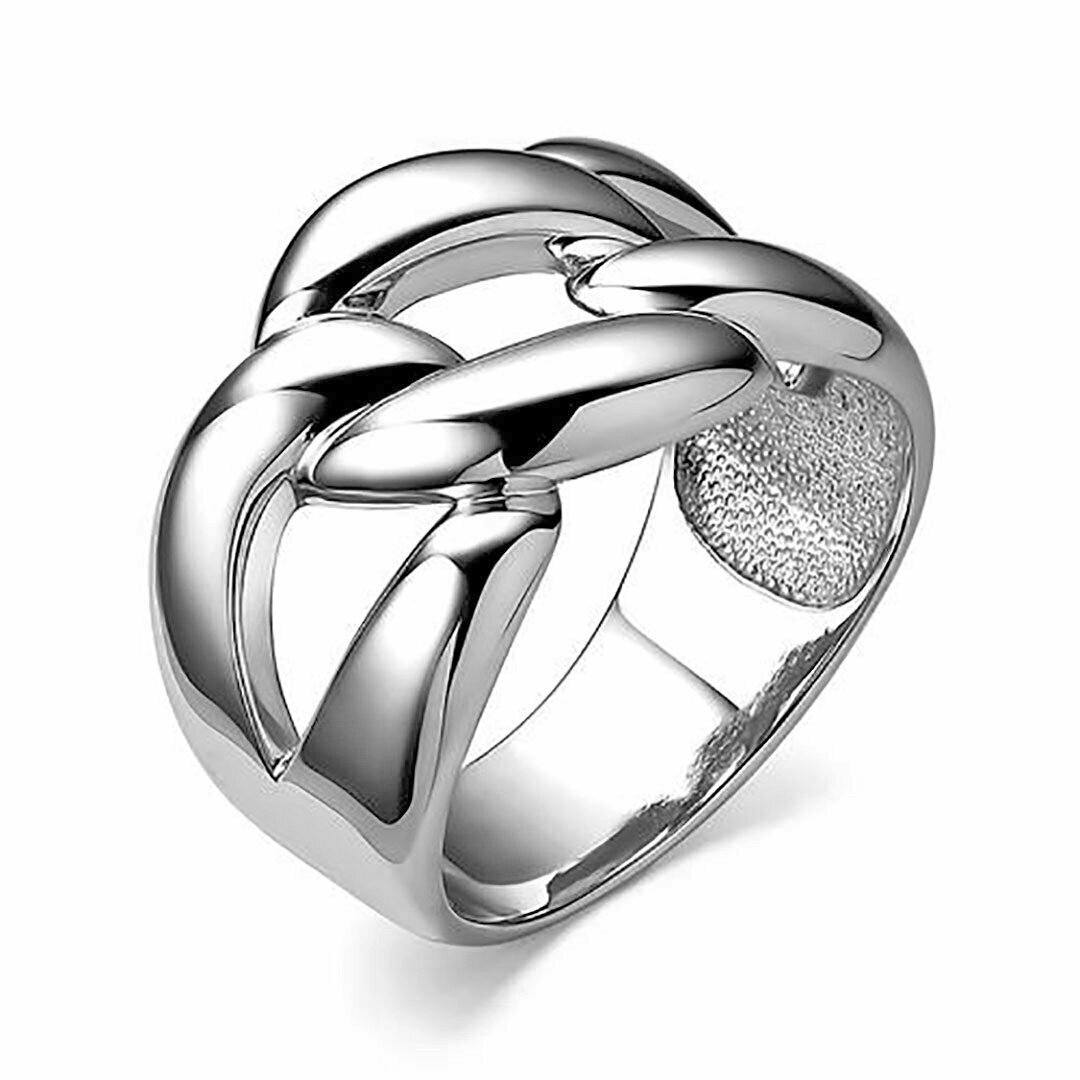 Кольцо, серебро, 925 проба, родирование