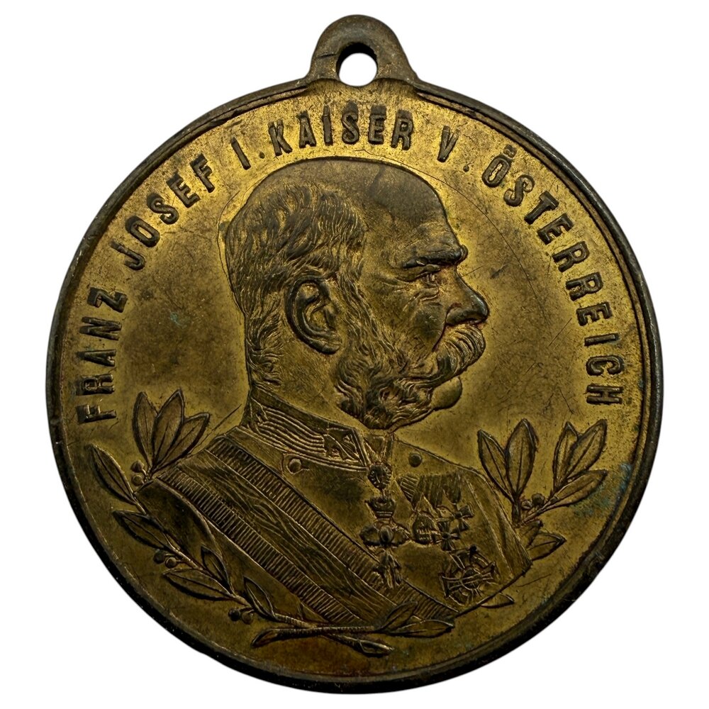 Австро-Венгрия, медаль "70 лет Франца-Иосифа" 1900 г. (без ленты, лот №2)