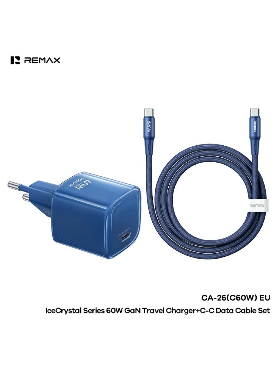 Зарядное устройство быстрая зарядка 60W Type-C с кабелем