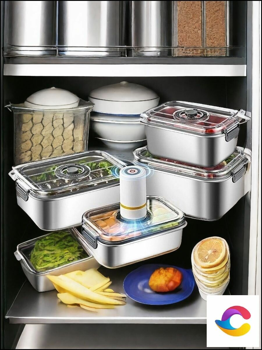 Контейнер пищевой Свежий ящик, 9000 мл, 5 шт