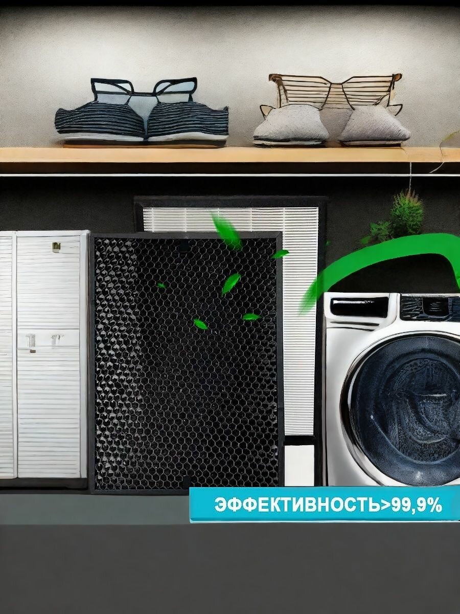 Комбинированный сменный HEPA фильтр для очистителя воздуха AIC XJ3900