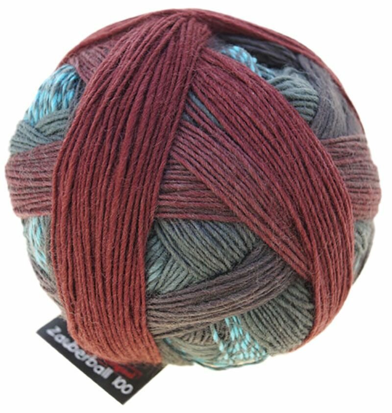 Носочная пряжа Schoppel Zauberball 100 Pro (2245 Couch Corner) 1 моток 100 г/420 м