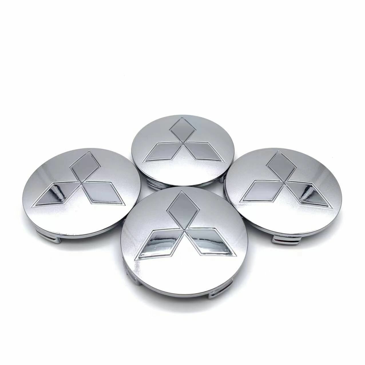 Колпачки заглушки на литые диски Mitsubishi/Митсубиси 80 мм, комплект 4 шт.