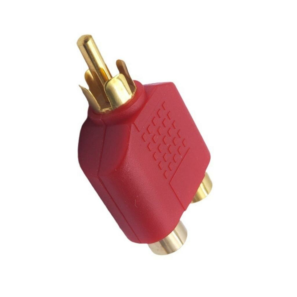 Аудиоразветвитель 1 шт, красный