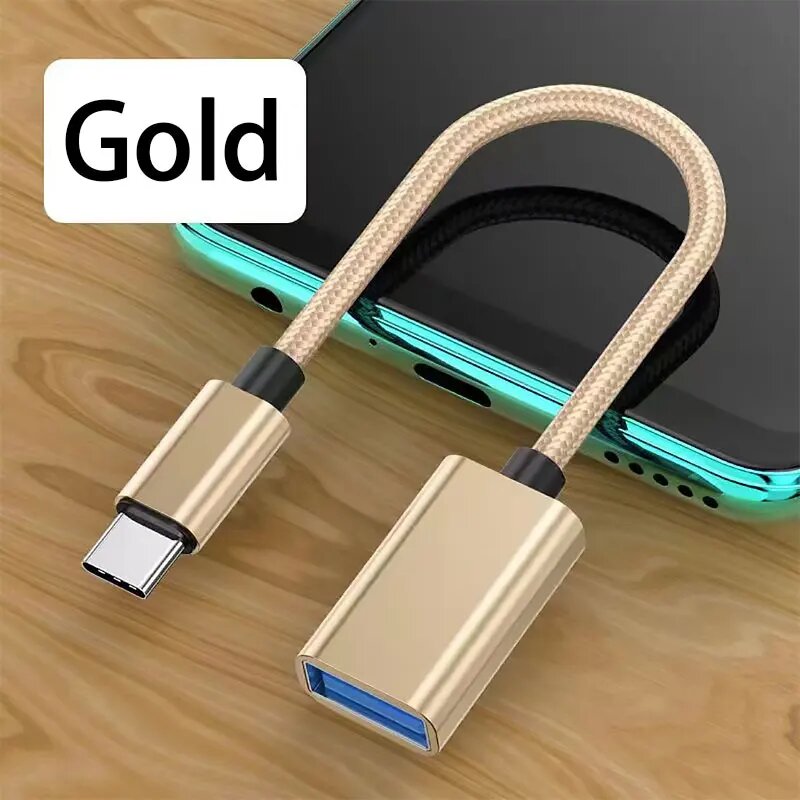 Адаптер USB OTG Type-C Gold
