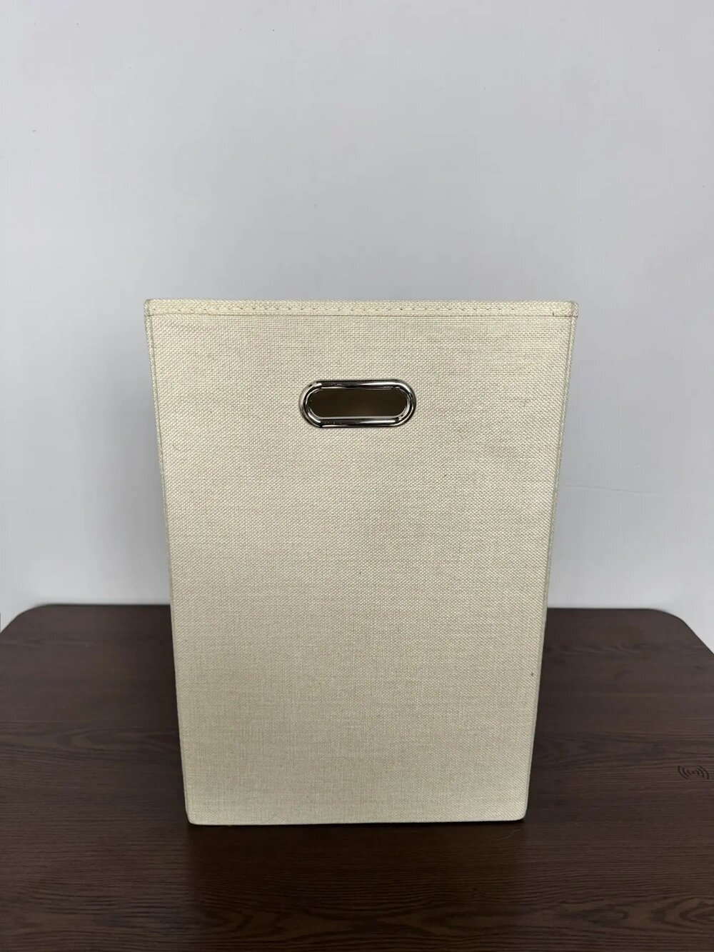 Корзина для белья с ручкой, текстильная, компактная, 26x32x48 см, 40 л