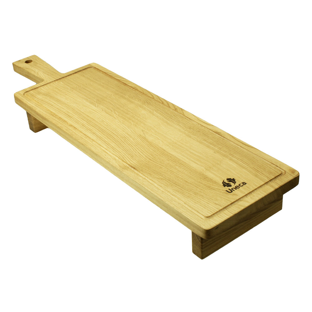 Uneca Доска сервировочная на ножках маленькая дубовая