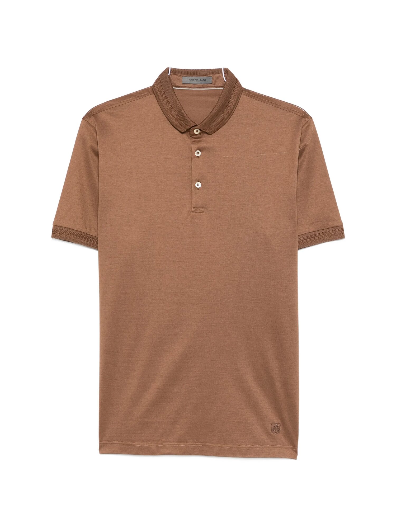 Рубашка Button-fastening short-sleeve polo shirt