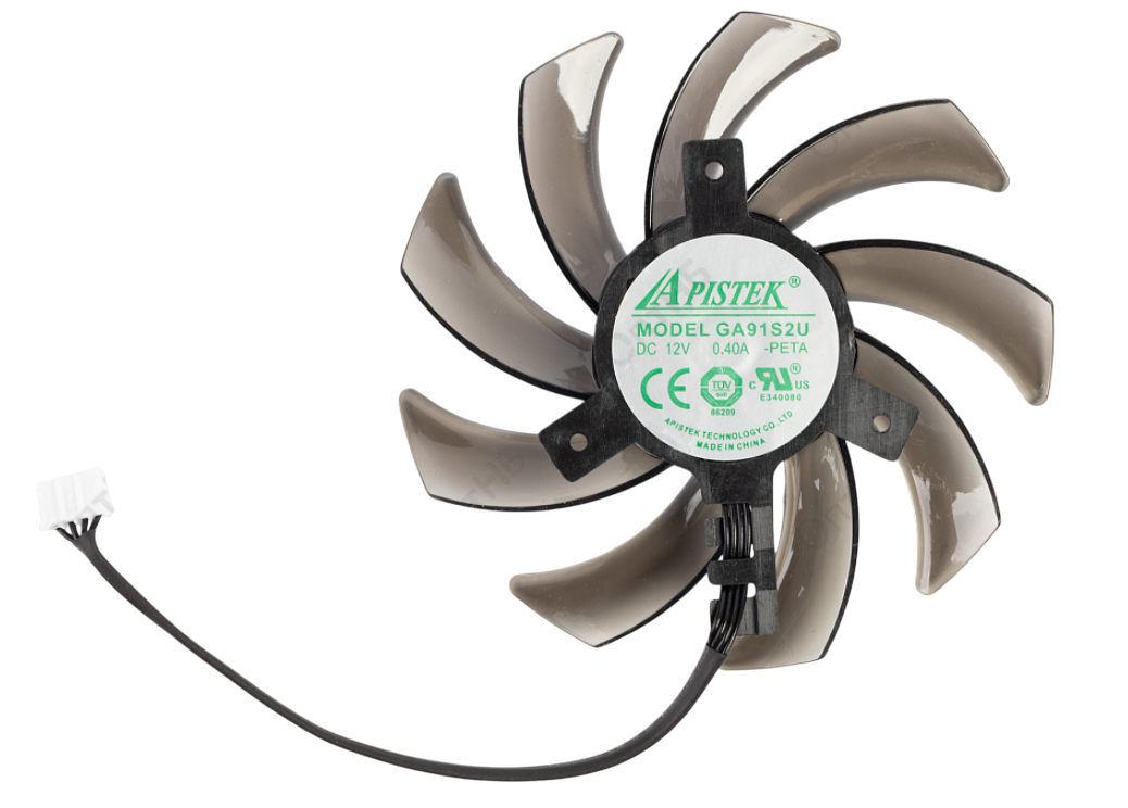 Вентилятор для видеокарты Palit Dual RTX2060, 4Pin, 86mm, S 40mm, GA91S2U, №2