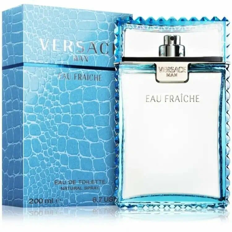 Versace Eau Fraiche Man 200 ml туалетная вода для мужчин, древесно-водяной аромат