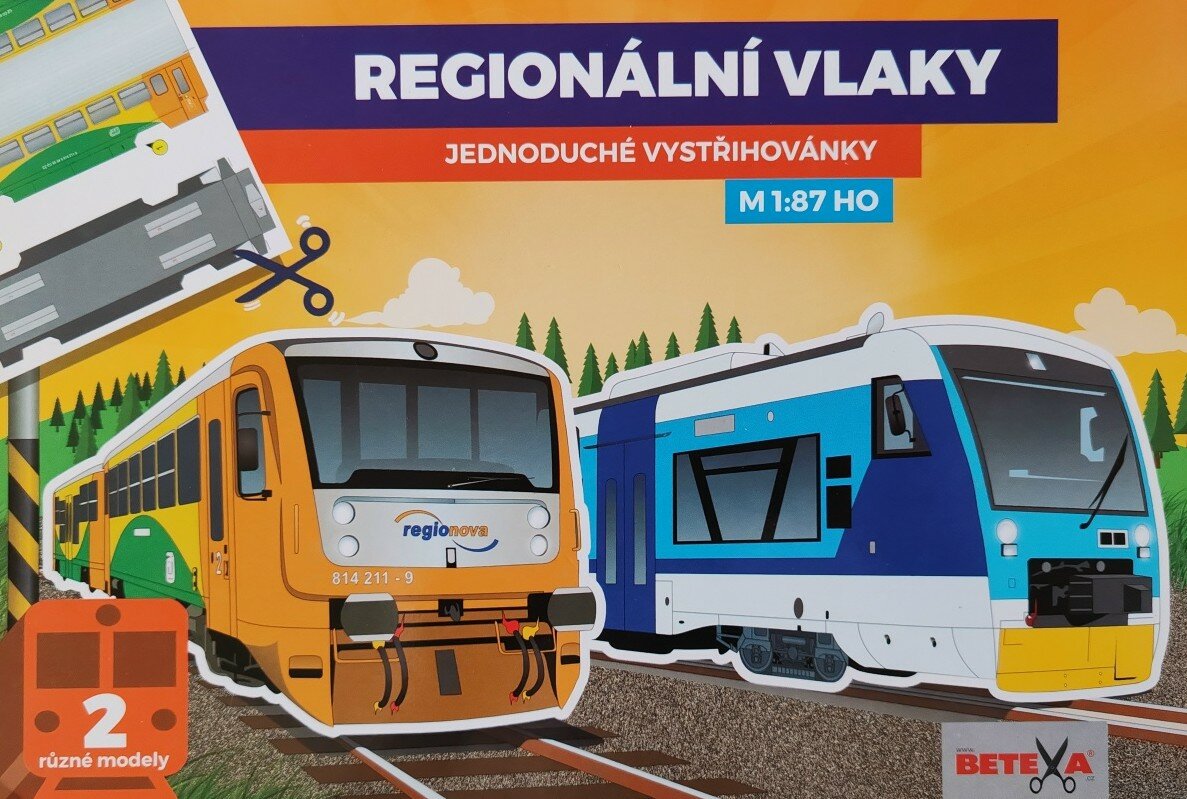 Сборная бумажная модель Пассажирские поезда - BETEXA (журнал)