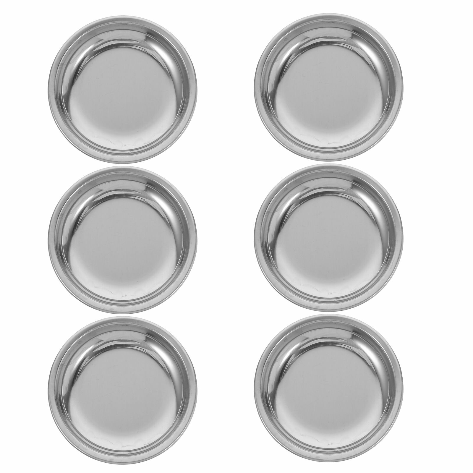 Набор из 6 металлических подставок для чайных пакетиков, из нержавеющей стали, серебристый, для кухни