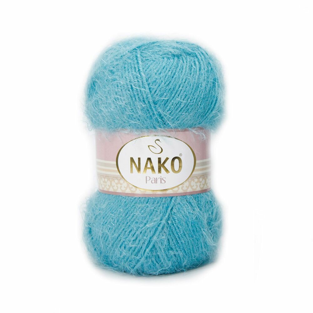 Пряжа Nako Paris 5498 (5 мотков по 100г/245м) лазурный