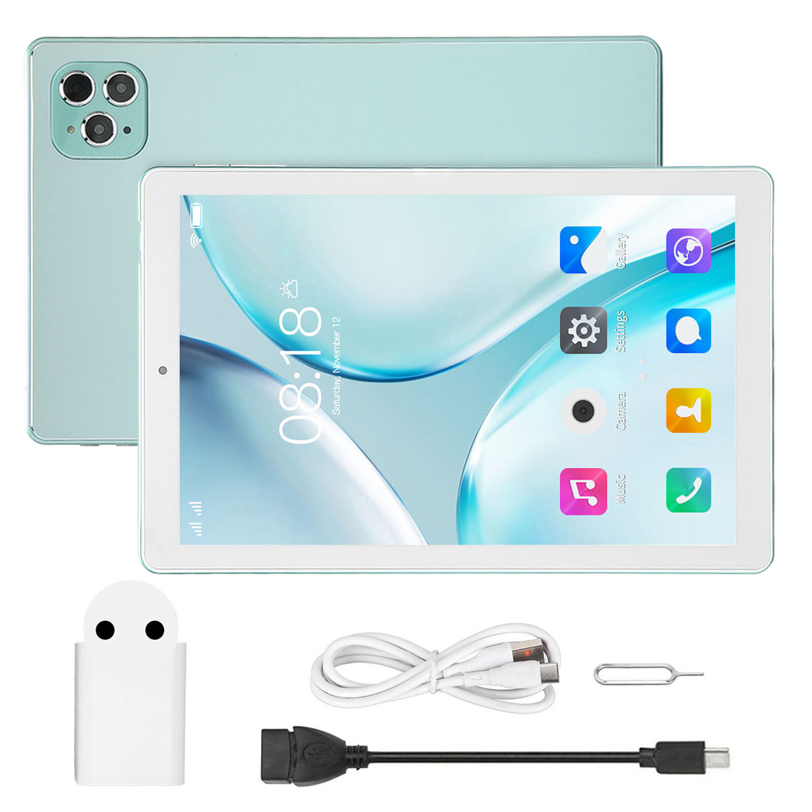Планшет 10,1 дюйма 5G: WiFi, 4GB/64GB, 1960x1080, 8MP/16MP, 8ядерный, Android 11.0, с телефонными вы