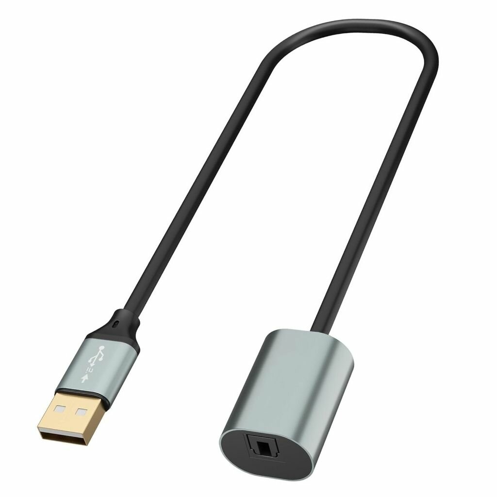 1 Разъем USB C для подключения волоконно-оптического кабеля TOSLINK