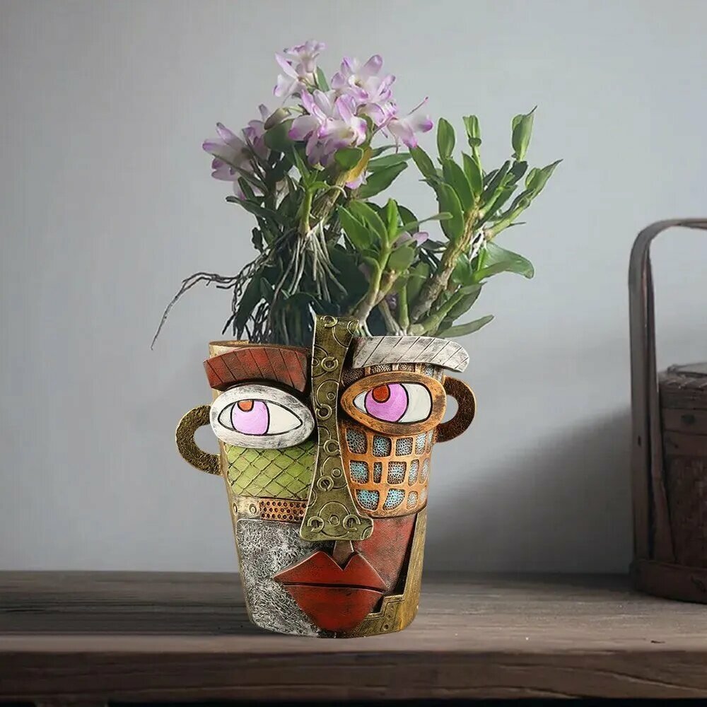 Кашпо 18.5 см, 1 шт, цвет оливковый, зеленый