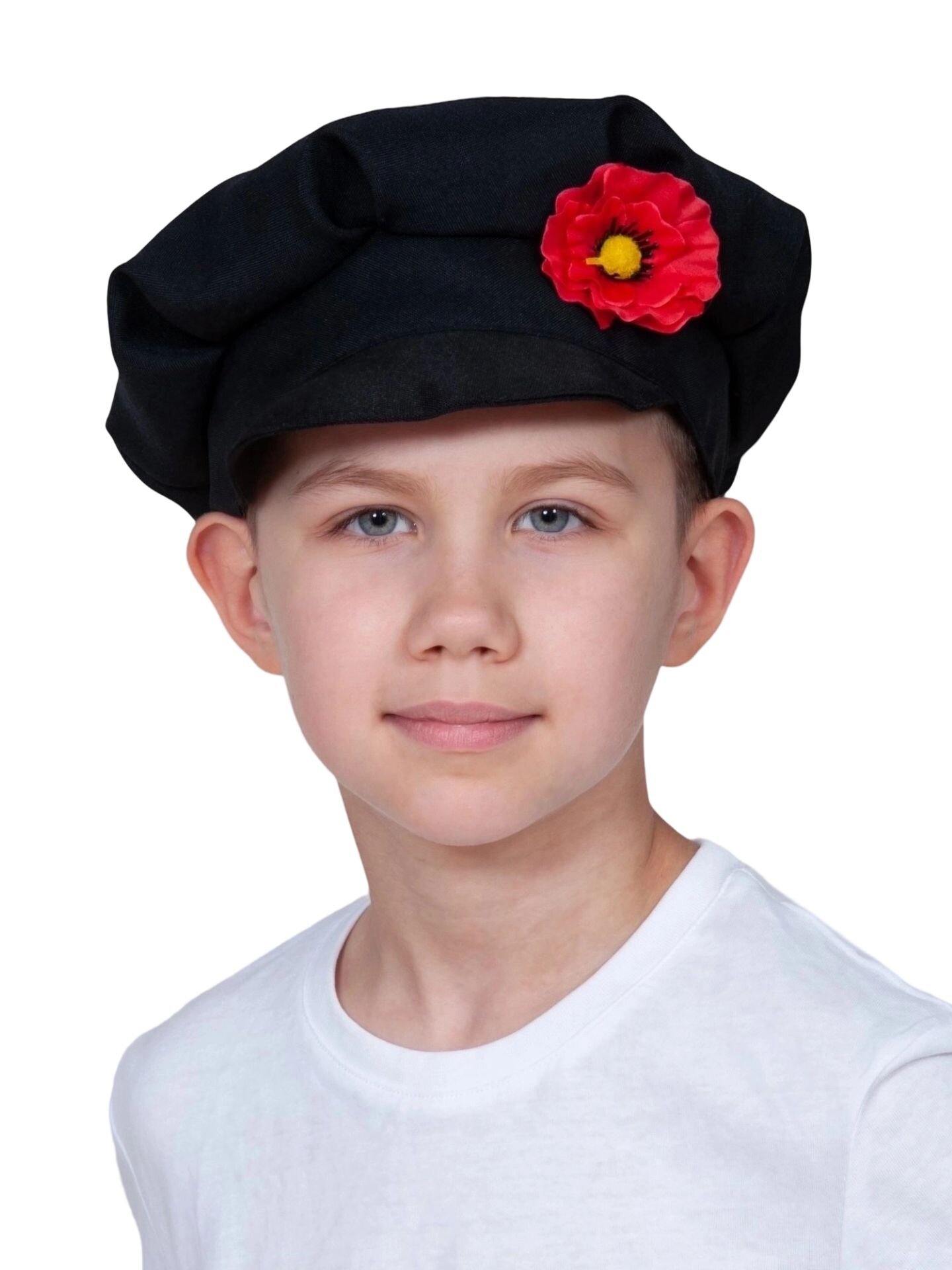 Детская Фуражка картуз черная русская народная для гуляний на Масляницу