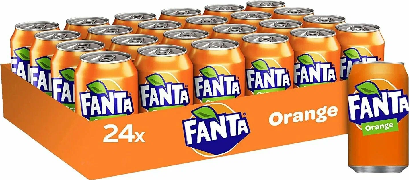 Fanta 0,33л.*24шт. Orange Германия Fanta Напиток газированный Германия