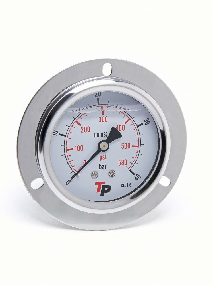 Манометр гидравлический виброустойчивый фланцевый D63 мм 0-40 bar 1/4BSP TP