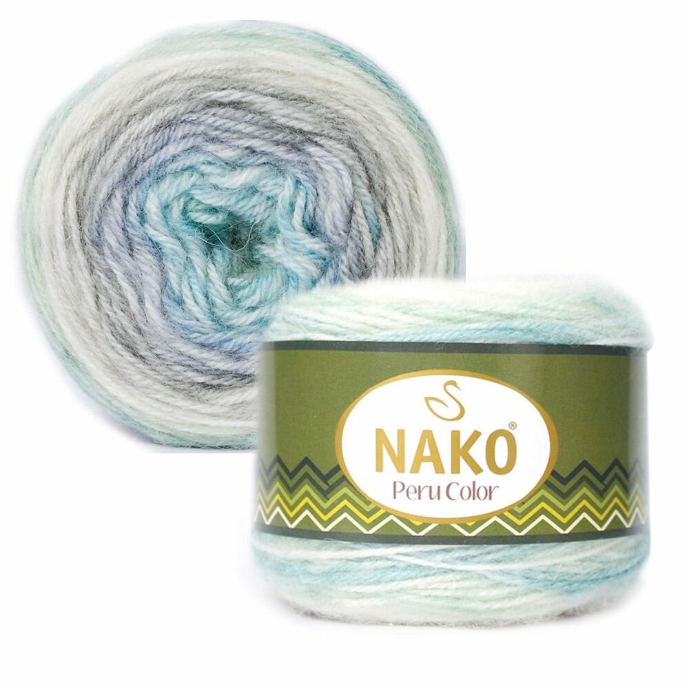 Пряжа Nako Peru color 32184 (4 мотка по 100г/310м)