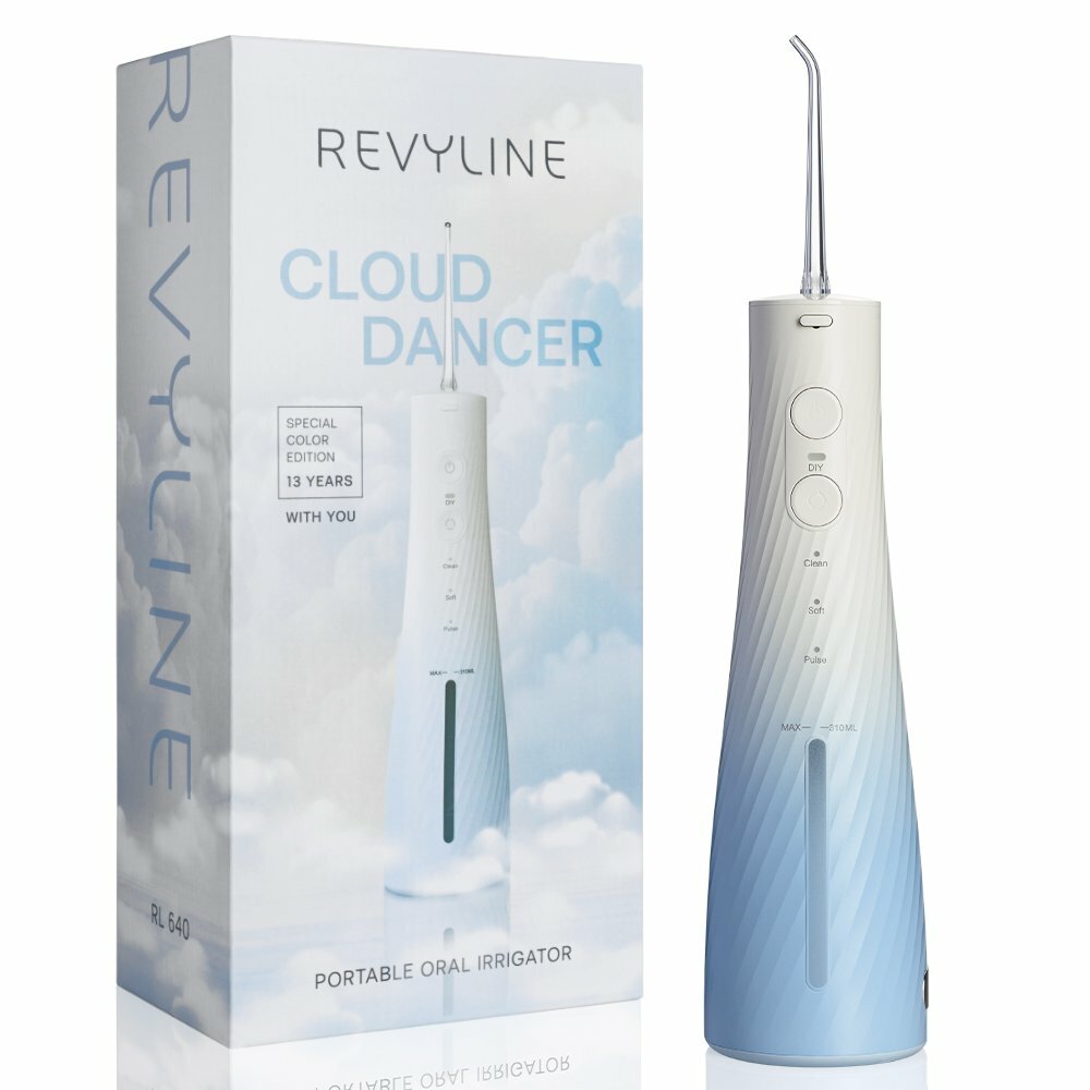 Портативный ирригатор Revyline RL 640 Color Edition Cloud Dancer, бело-голубой