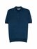 Рубашка Canali Button short-sleeve polo shirt, размер 52, Синий принт