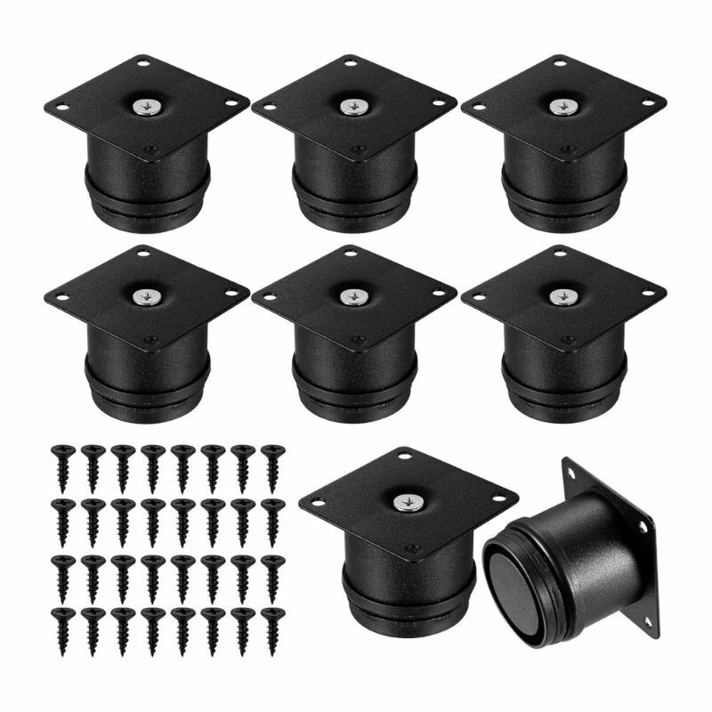 Комплект из 8 регулируемых шкафчиков для ног, шкафчиков для дивана, опорных ножек для ног 50*60 мм с винтами