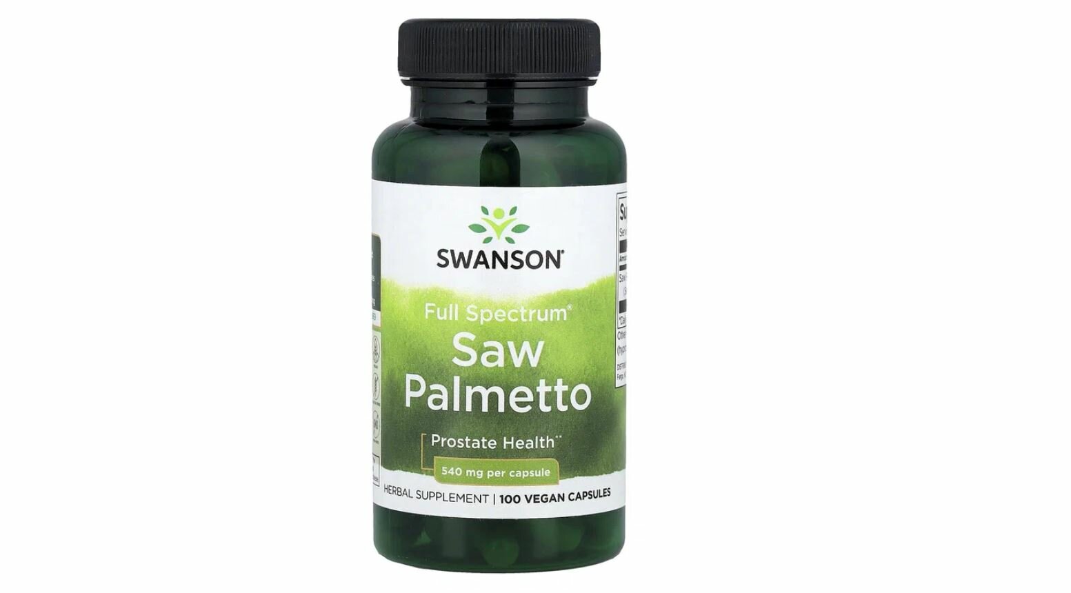 Swanson, Saw Palmetto Full Spectrum, Сереноа, 540 мг, 100 капсул