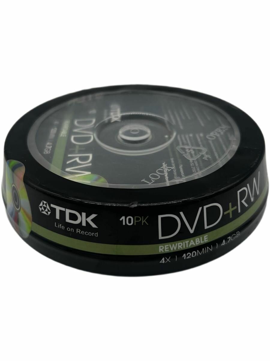 Диски для многократной записи TDK DVD+RW 10шт, 4Х/4,7Gb/120min