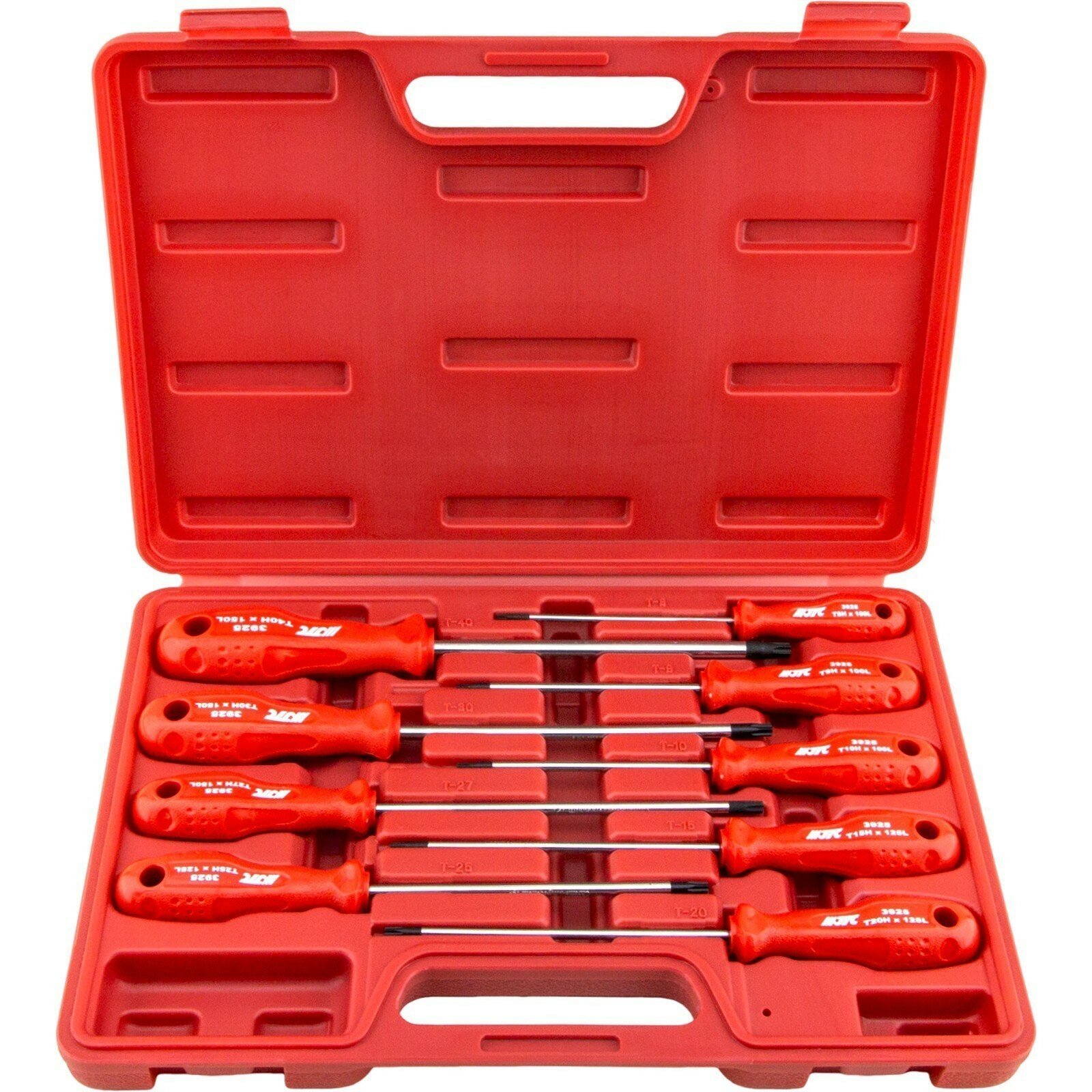 JTC-3925 Набор отверток TORX T8Hx100мм-T40Hx150мм 9пр.